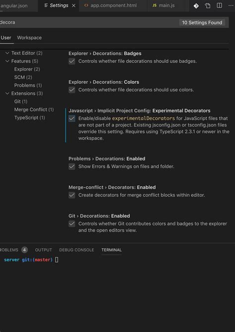Javascript Vscode Experimental Support For Decorators Warning When