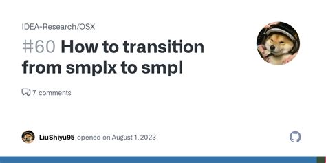 How To Transition From Smplx To Smpl · Issue 60 · Idea Researchosx