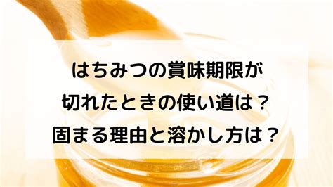 はちみつの賞味期限が切れたときの使い道は？固まる理由と溶かし方は？ たねちゃんち