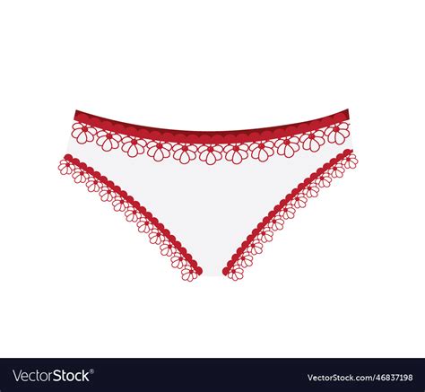 White Lace Woman Panties Royalty Free Vector Image