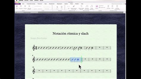 Notación Rítmica Y Slash En Sibelius 7 Youtube