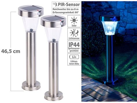 Lunartec Wegbeleuchtung Solar Wegleuchte Led Solar Wegeleuchten