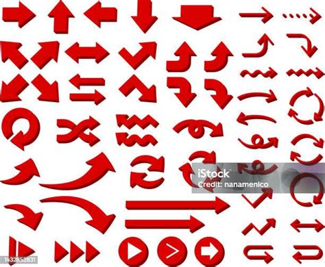 3d Solid Arrow Icon Summary Set向量圖形及更多一組物體圖片 一組物體 下面 剪貼畫 Istock