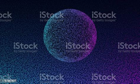 공간에서 행성으로 빛나는 입자 액체 동적 흐름과 추상적 인 배경 0명에 대한 스톡 벡터 아트 및 기타 이미지 0명 3차원 형태 가득 찬 Istock