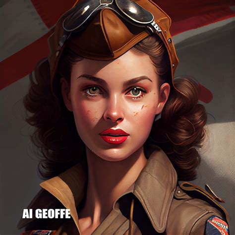 Set Of 5 World War Ii Pin Up Girls Midjourney Instant Download