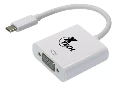 Adaptador Con Conector Tipo C Macho A Vga Hembra Xtech Xtc 5 En Venta
