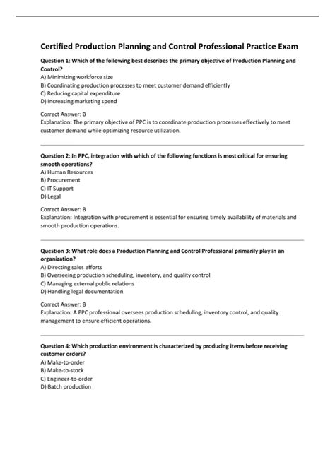 Certified Production Planning And Control Professional Practice Exam Computers Stuvia Us