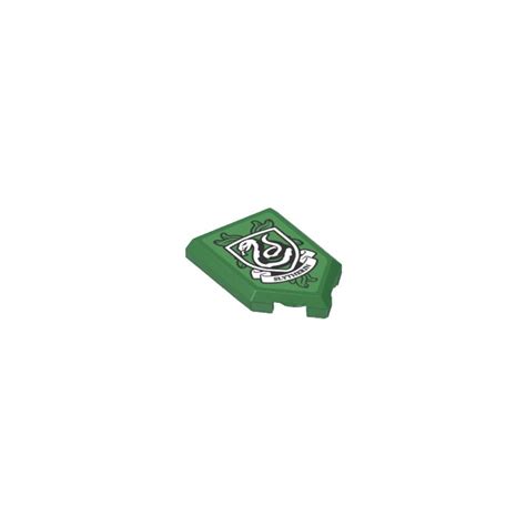Lego Tile 2 X 3 Pentagonal With Hp Slytherin House Crest Sticker