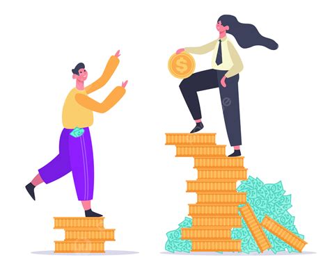 급여 불평등 불평등 성별 격차 사람들 성장 값 Png 일러스트 및 벡터 에 대한 무료 다운로드 Pngtree