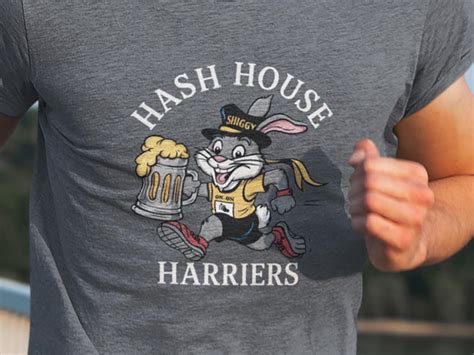Bunny Hhh Shirt Hash House Harriers Running Club Drinking Club