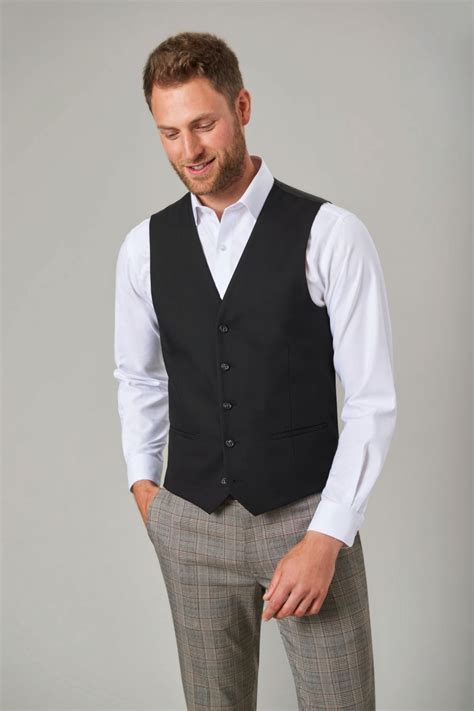 Brook Taverner 1539 Nice Mens Waistcoat Black Sj