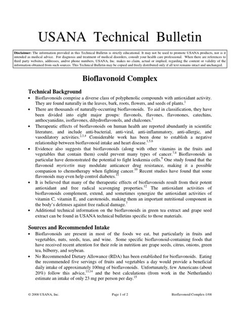 Bioflavonoid Complex Pdf Flavonoid Antioxidant