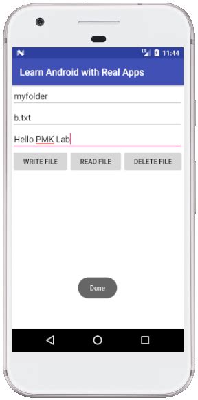 Read Write And Delete File In External Storage Learn Programming With Real Apps