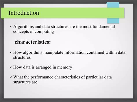 Data Structures And Algorithms Odp Programming Languages Computing