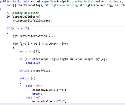 Fastest Code Is The One Not Run Part I The Cost Of Escaping Strings