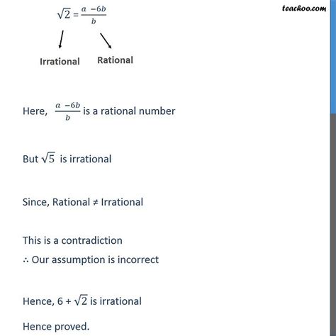 Prove That 6 Root 2 Is Irrational Video Class 10 Maths Teachoo