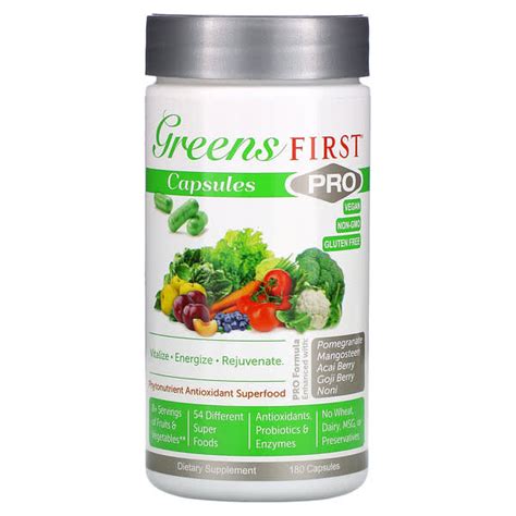 Greens First Pro Phytonutrient Antioxidant Superfood 180 Capsules