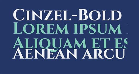 Cinzel Bold Free Font What Font Is