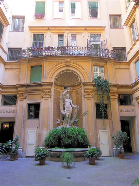 Statue In Old City Courtyard Editorial Photo Image Of Italy Naked