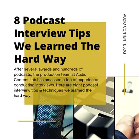 8 Podcast Interview Tips We Learned The Hard Way Audio Content Lab