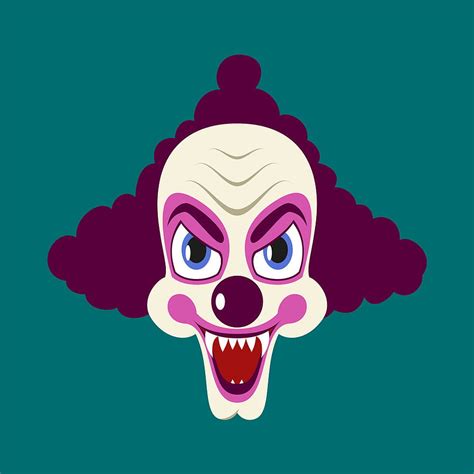 Ikon Datar Pada Tema Vektor Vampir Badut Lucu Eps Ai Uidownload