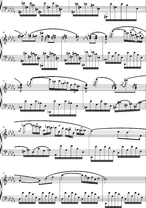 肖邦降d大调夜曲 马克西姆 Maksim Mrvica 钢琴谱 五线谱