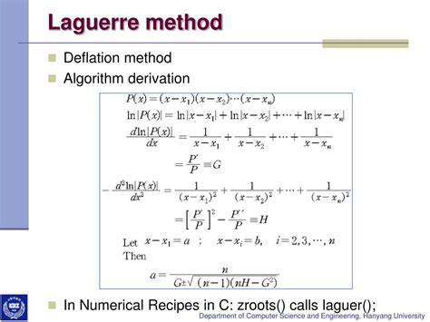 Ppt Numerical Analysis Advanced Topics In Root Finding Powerpoint