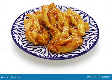 Homemade Chebakia Moroccan Ramadan Cookie Stock Image Image Of