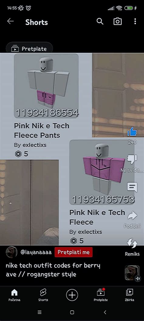 Pink Tech Fleece Code Rblx Nike Tech Coding Tech Outfit