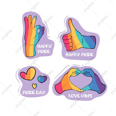 Rainbow Pride PNG Picture Rainbow Pride Sticker Rainbow Rainbow Freedom Day Love PNG Image