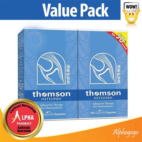 Thomson Osteopro 2 X 120 Capsules Value Twin Pack Lazada