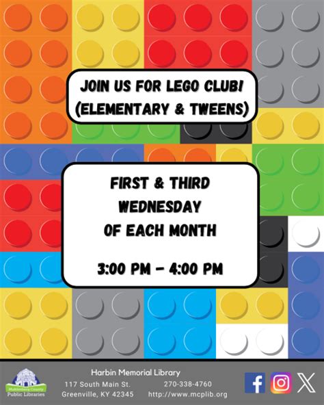 Lego Club Muhlenberg County Public Libraries
