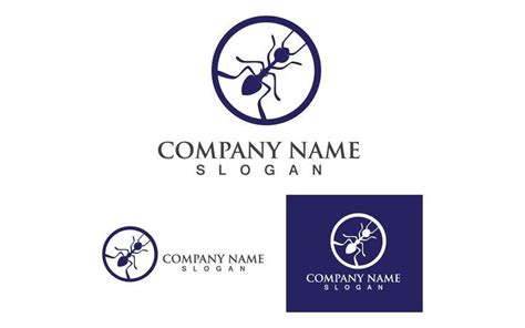 Ant Head Logo And Symbol Vector Eps V25 Logo Template Company Names