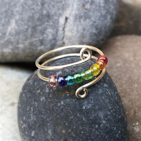 Metal Rainbow Fidget Spinner Etsy
