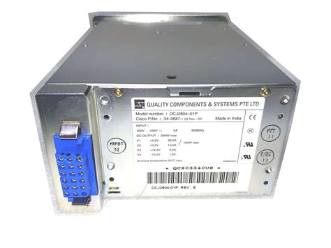 Cisco Catalyst 7200 Power Supply 280w Dcj2804 01p 34 0687 03 Adhesive Networks