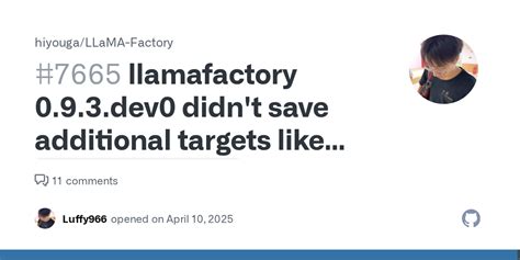 Llamafactory 093dev0 Didnt Save Additional Targets Like `embed