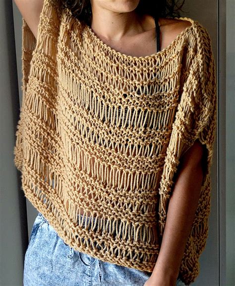 Knitting Patterns Galore Dropped Stitch Top