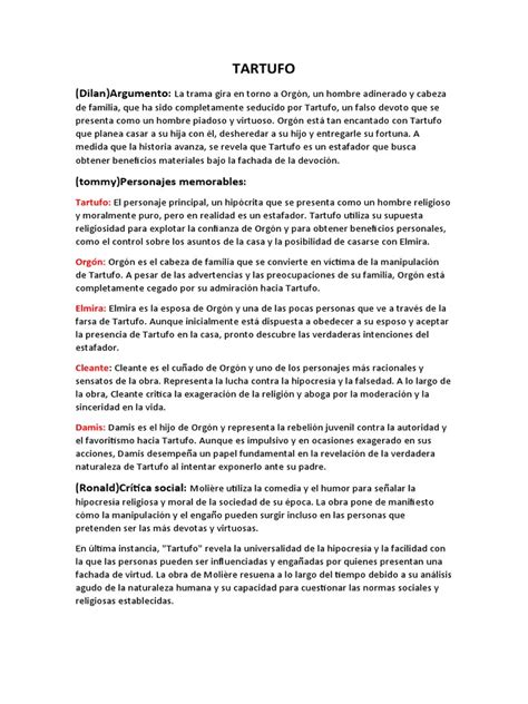 Tartufo Pdf Molière