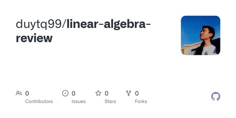 Github Duytq99linear Algebra Review