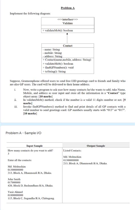 Solved Problem A Implement The Following Diagram Chegg