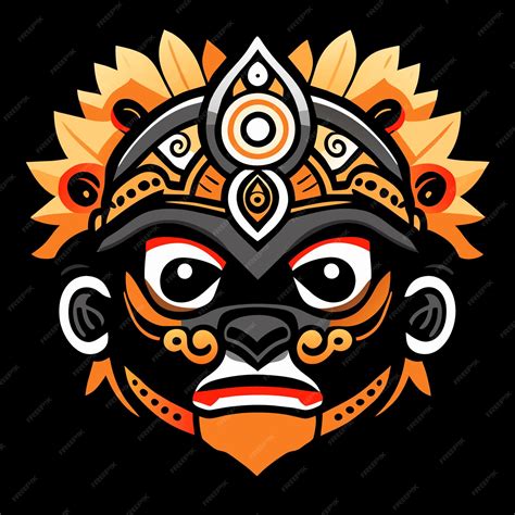 Intricate Heritage Faces Of Ancient Indian Civilization Premium Ai