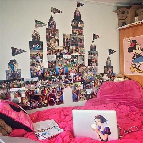 Disney Photo Memory Wall Disney Room Decor Disney Rooms Disney Bedrooms