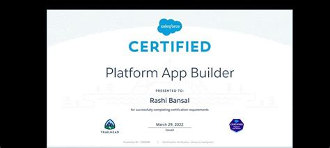 Rashi Bansal On Linkedin Platformappbuilder Salesforce