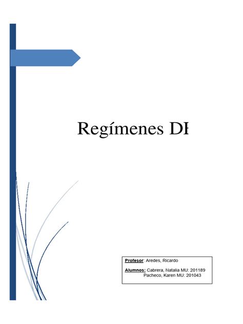 Regimen De Retencion Pdf Impuesto Sobre La Renta Impuestos