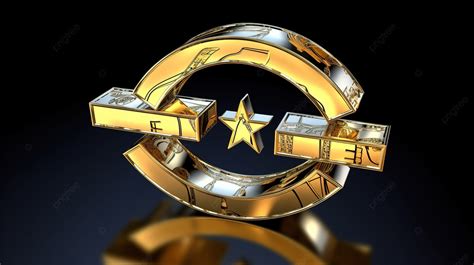 3d 渲染中閃閃發光的金色美元符號和時尚的銀色歐元符號橫幅設計 美元符号 美元 3d 錢 3d背景圖片和桌布免費下載