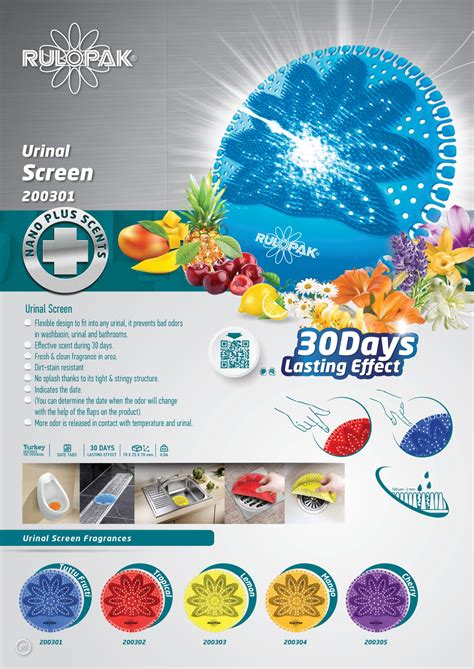 Rulopak Urinal Screen Tutti Frutti Rulopak Hijyen Çözümleri