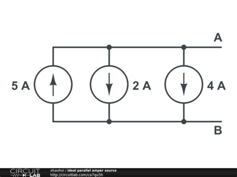 Ideal Parallel Amper Source CircuitLab