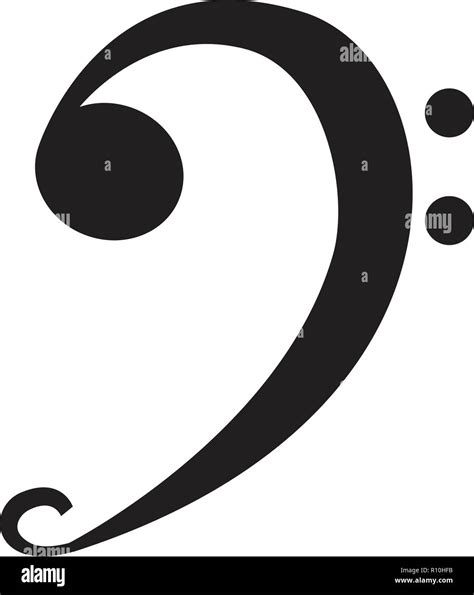 Bass Clef Silhouette