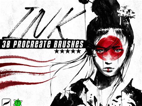 38 Procreate Ink Brushes By Nuclear Brushes On Dribbble