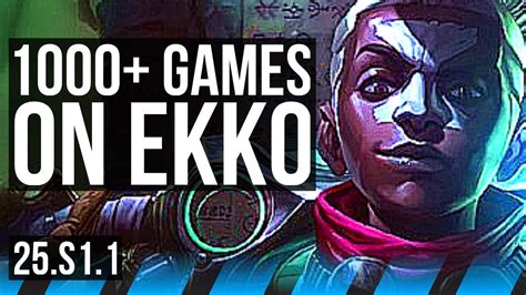 EKKO Vs XERATH MID 1000 Games KR Master 25 S1 1 YouTube